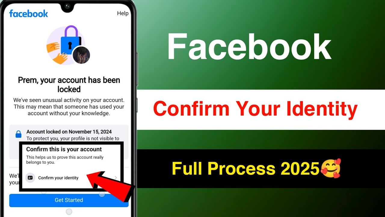 Facebook Your Account Has Been Locked Confirm Your Identity Problem ...