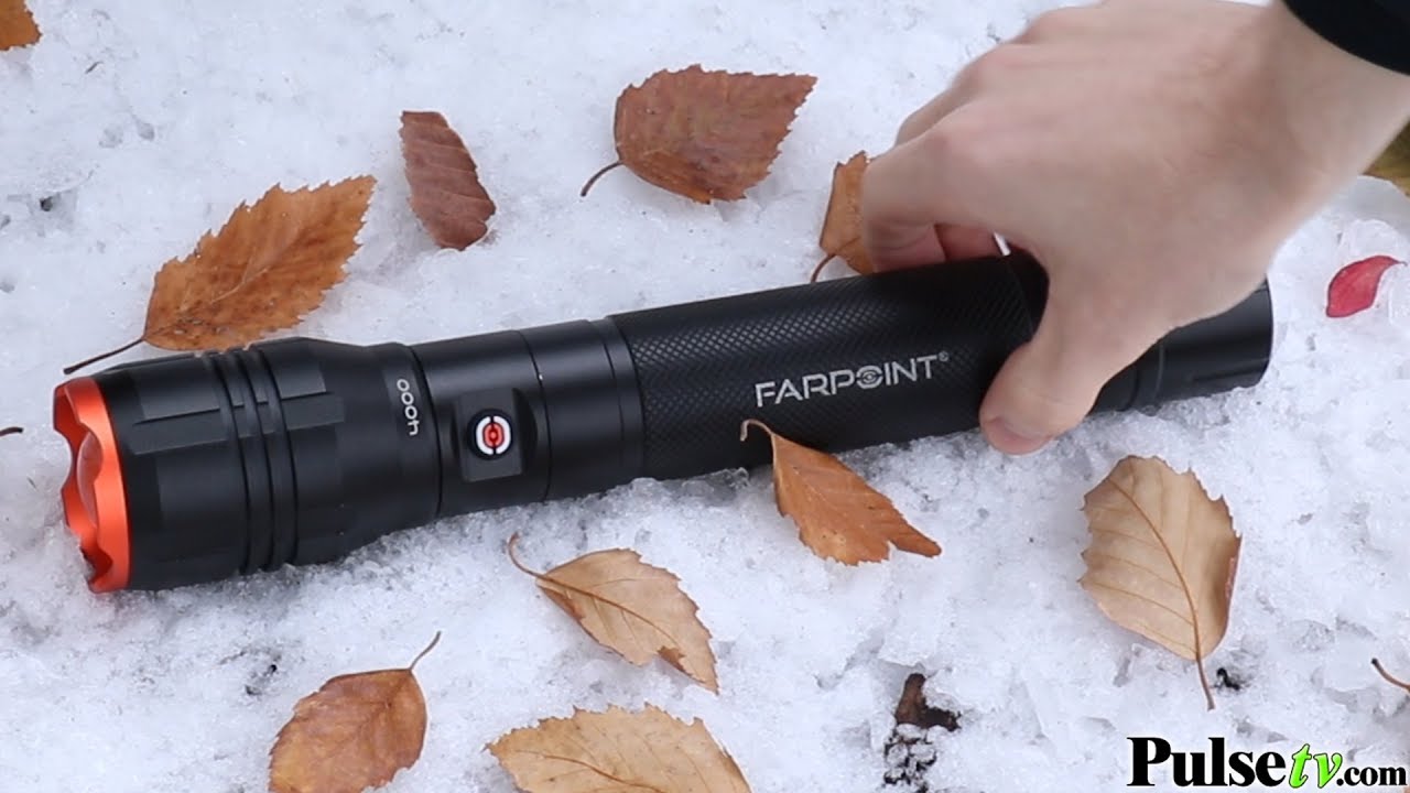 4000 Lumen Rechargeable Flashlight with Power Bank - YouTube
