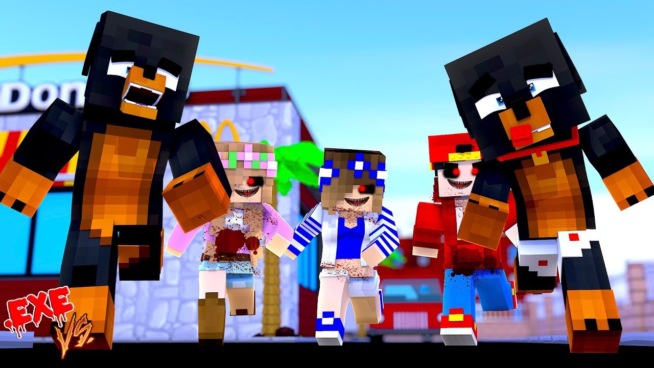 Minecraft - THE LITTLE CLUB GET THE BUG - THE EXE VIRUS - YouTube