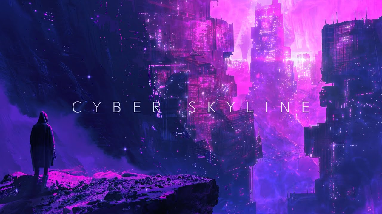 Cyber Skyline | Electronic Ambient Background Music - YouTube