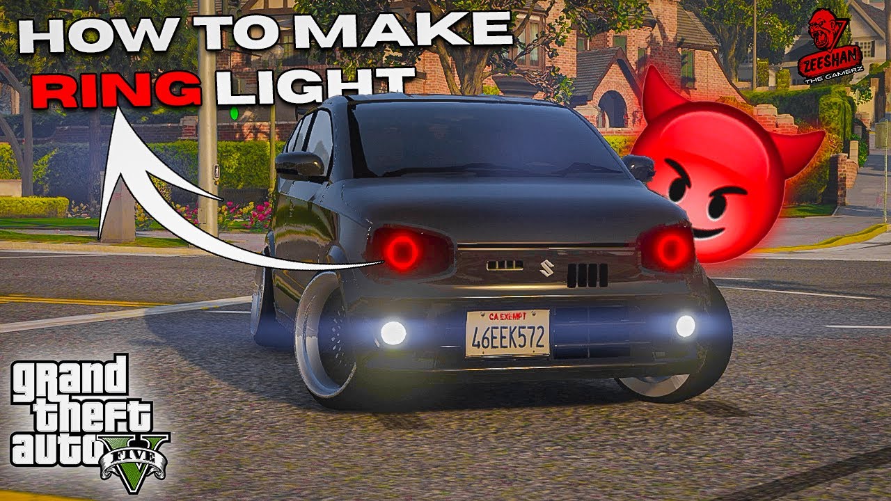 HOW TO ADD RING LIGHT TO ANY CAR WITH ZMODELER AS A HEADLIGHT FOR GTA V ...