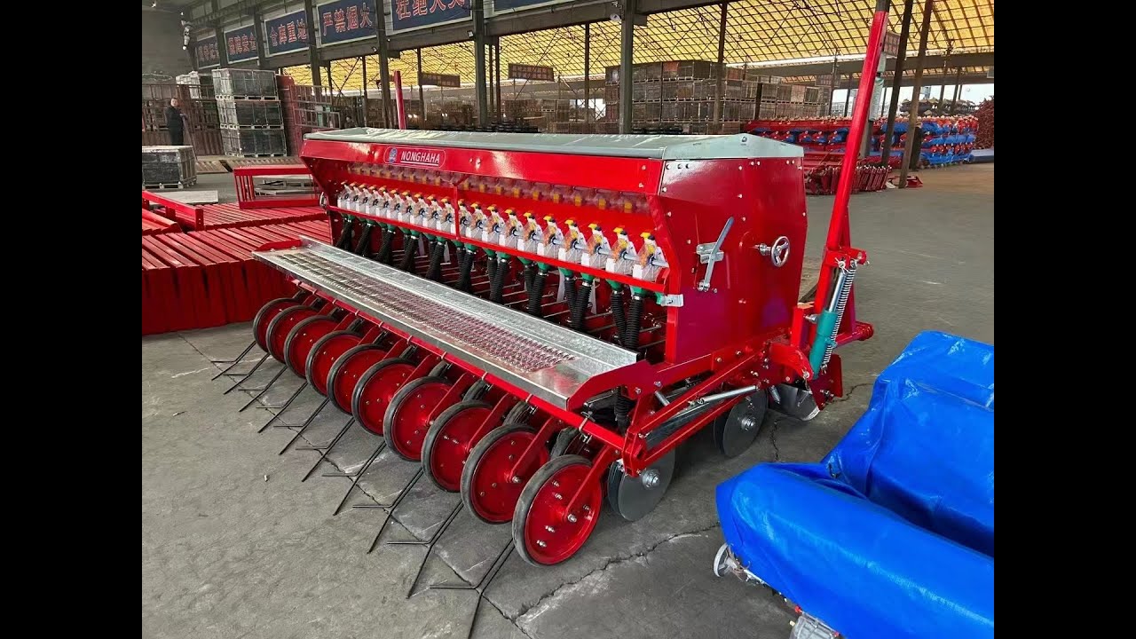 The wheat seeder is suitable for drilling grains in plains and hilly ...