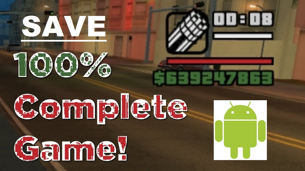 Gta San Andreas Save Game 100 - YouTube