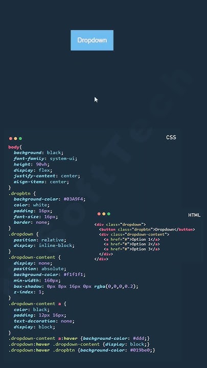 How To Make A Dropdown Menu Using Html Css Dropdown Dropdownmenu Navbar Menu Shorts