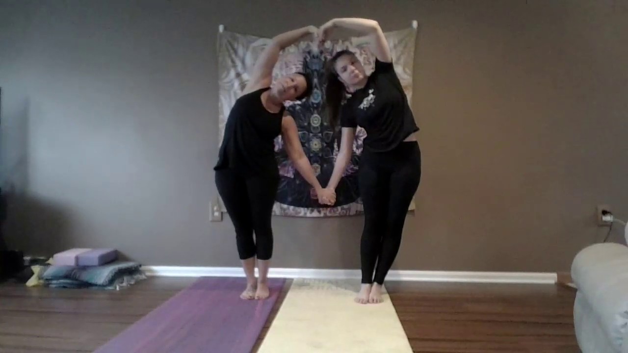 Partner/Family Yoga Stretch - YouTube