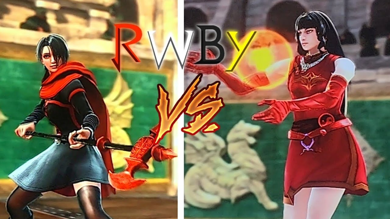 Soul Calibur 5: RWBY Ruby, Cinder, Pyrrha, Blake and Yang | BATTLE ...