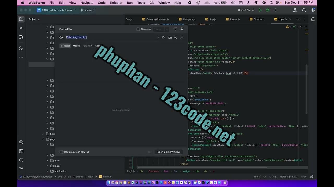 Đồ án 2023 - Thêm icon, đổi logo, thanh toán online - Website bán trái cây - 123code.net - YouTube