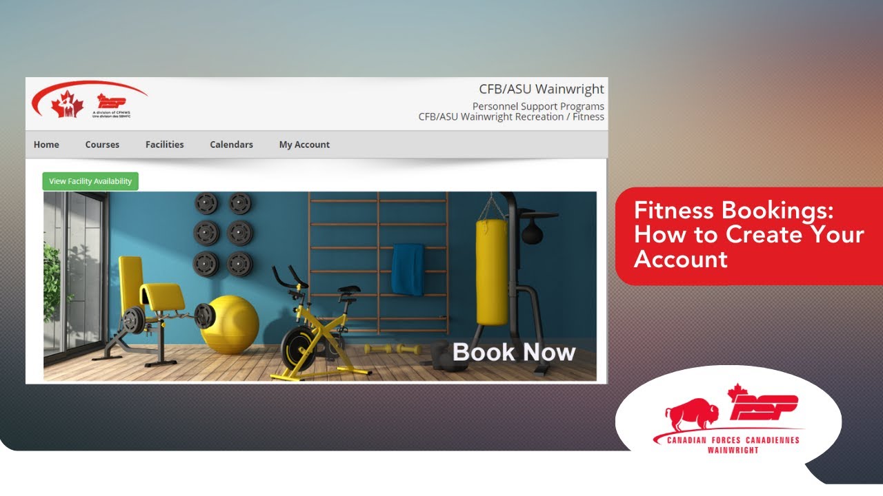 PSP Wainwright - How to create an account so you can book your workout ...