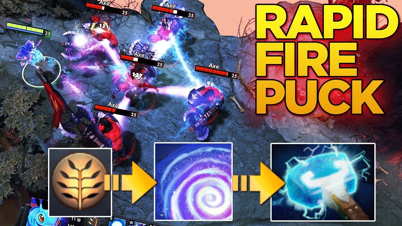 Dota 2 - 7.07 Patch - Puck Rapid Fire & Tusk Walrus Punch Lord - YouTube