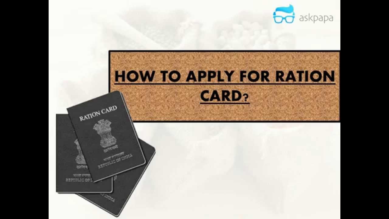 How to apply for New Ration Card? - YouTube