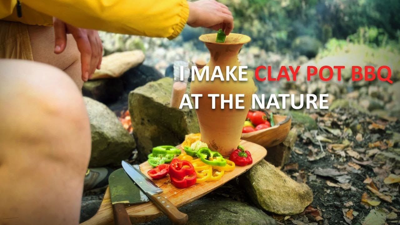 Cozy Solo Campfire BBQ [ Clay Pot Adventure ASMR Delight ] - YouTube