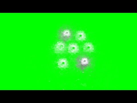 Bullet holes shoot gun Effects Green Screen Stock Video || Crazy Editor ...