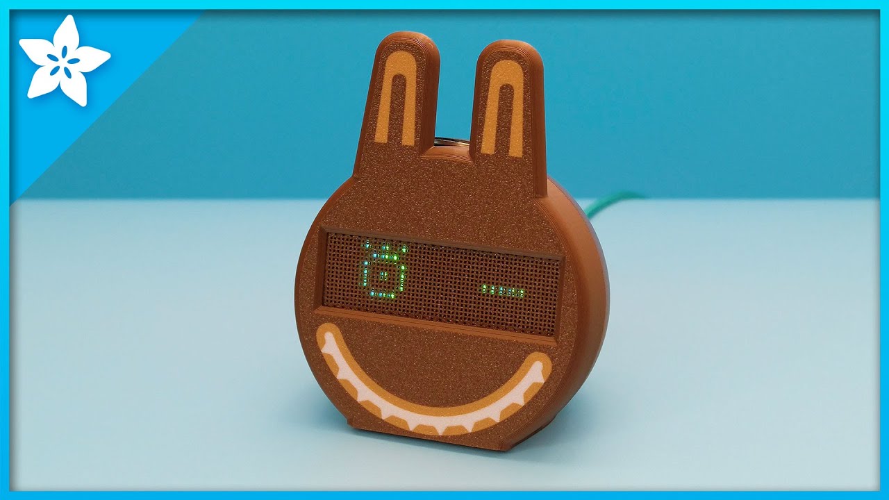 LED Matrix Clock LABUBU #adafruit - YouTube