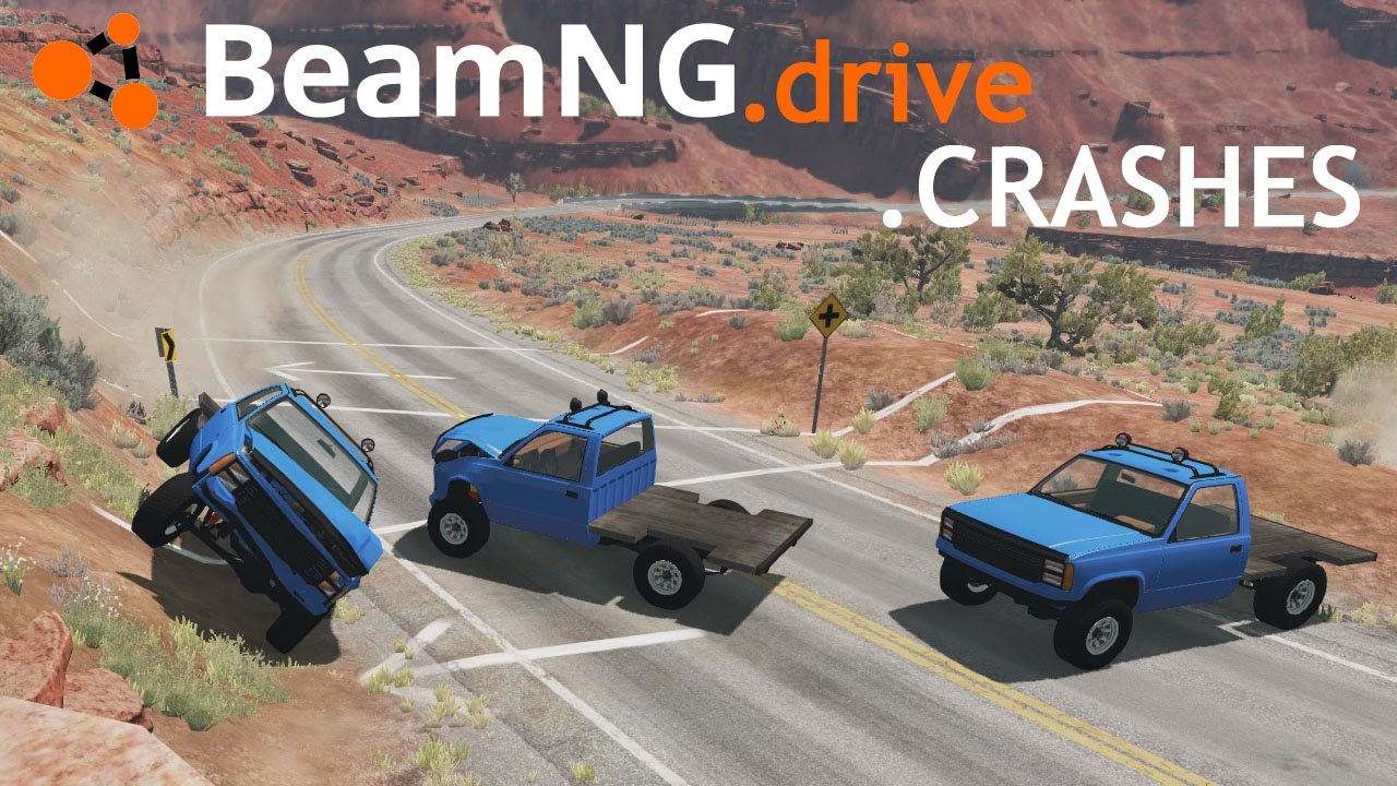 Car Racing Crashes #1 BeamNG Drive - YouTube