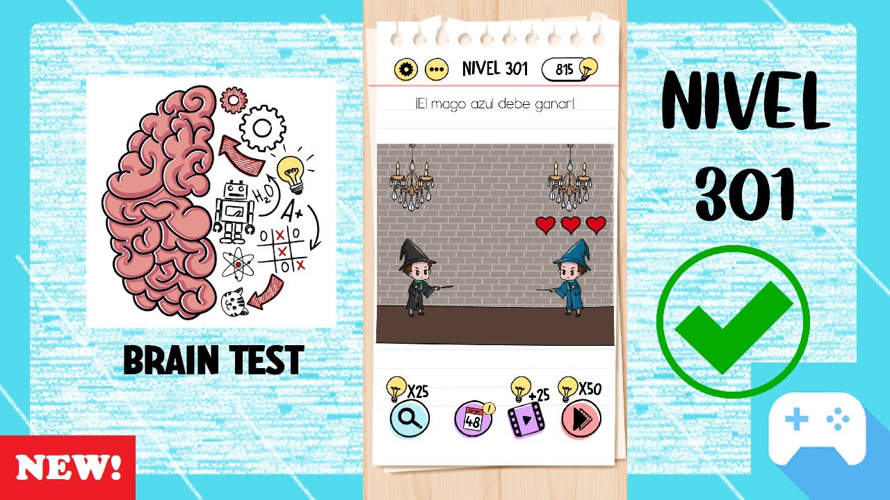 Brain Test | Nivel 301 - ¡El mago azul debe ganar! - YouTube