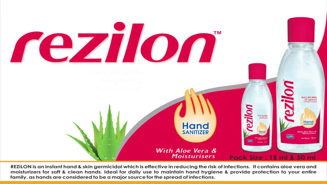 Venkys rezilon hand sanitiser - YouTube
