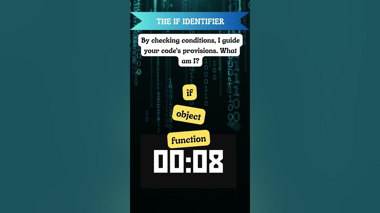 The If Identifier Javascript Riddle Challenge Codingchallenge Codebreaker Javascript Youtube 