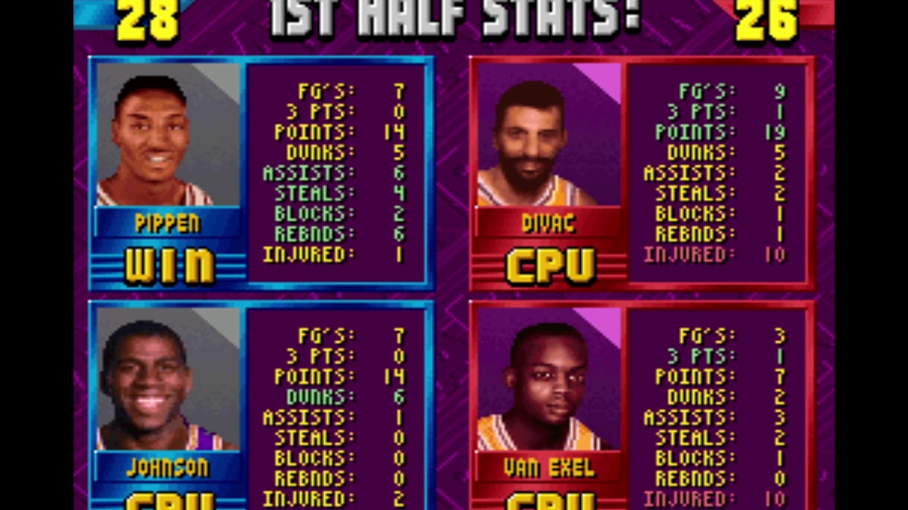 NBA Jam T.E. - Dream Team vs. Lakers (Double Z Mod) - YouTube