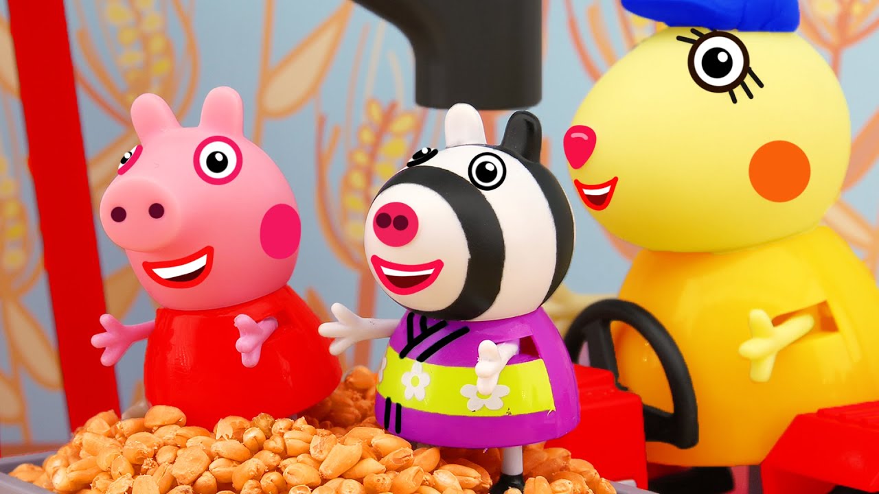 Work in the field, harvests grain, magic, Shopping, Easter games ...