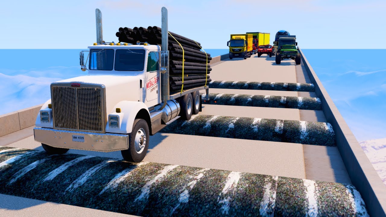 Trucks Obstacle Course | BeamNG Drive - YouTube
