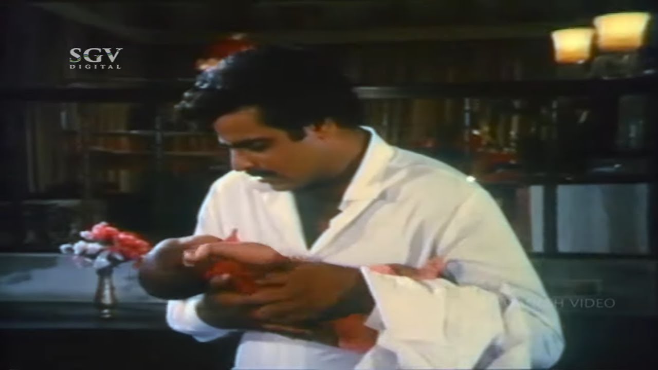 Ambarish Best Scenes | Ambarish Save Baby from Home Servant Scene ...