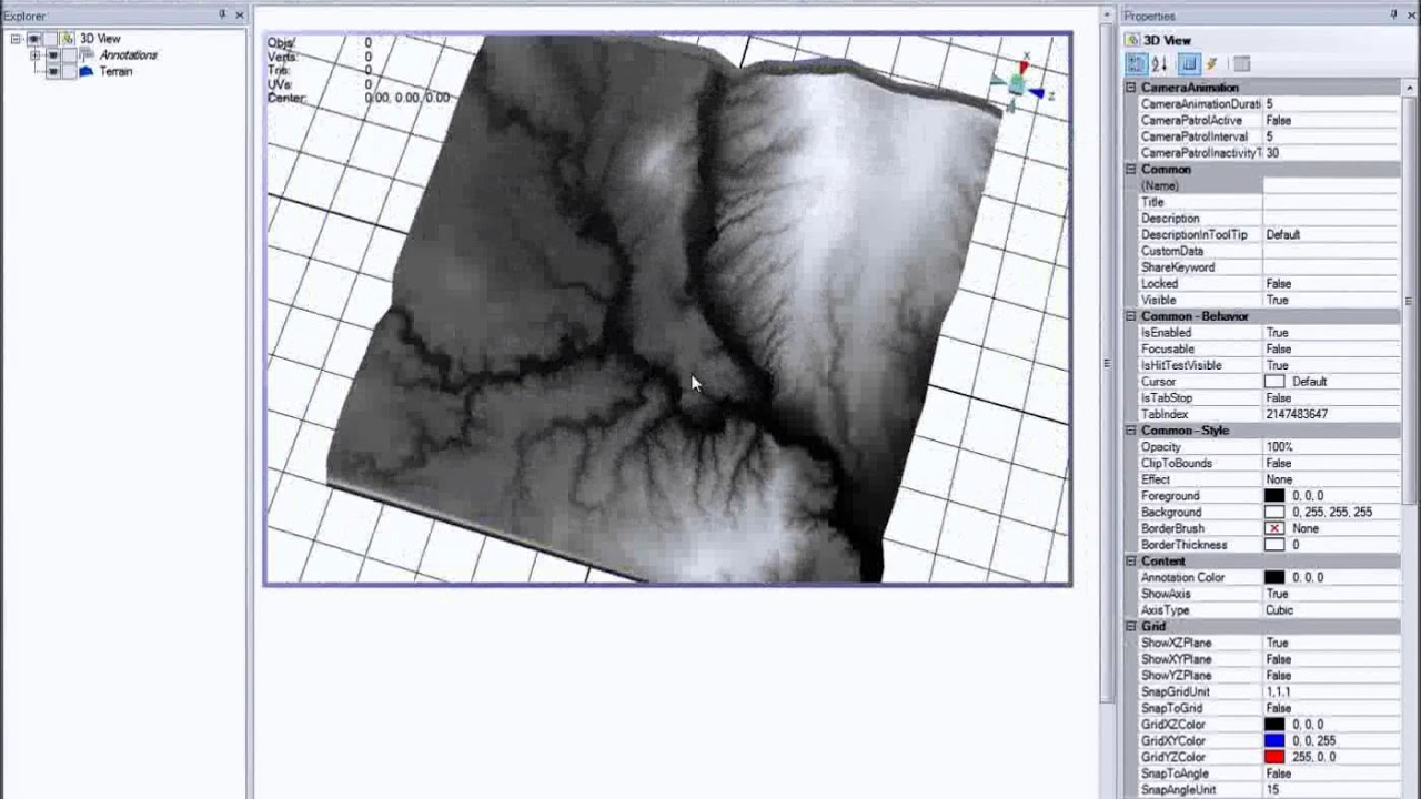 GraphWorX64 Terrain Model in 3D Scenes - YouTube