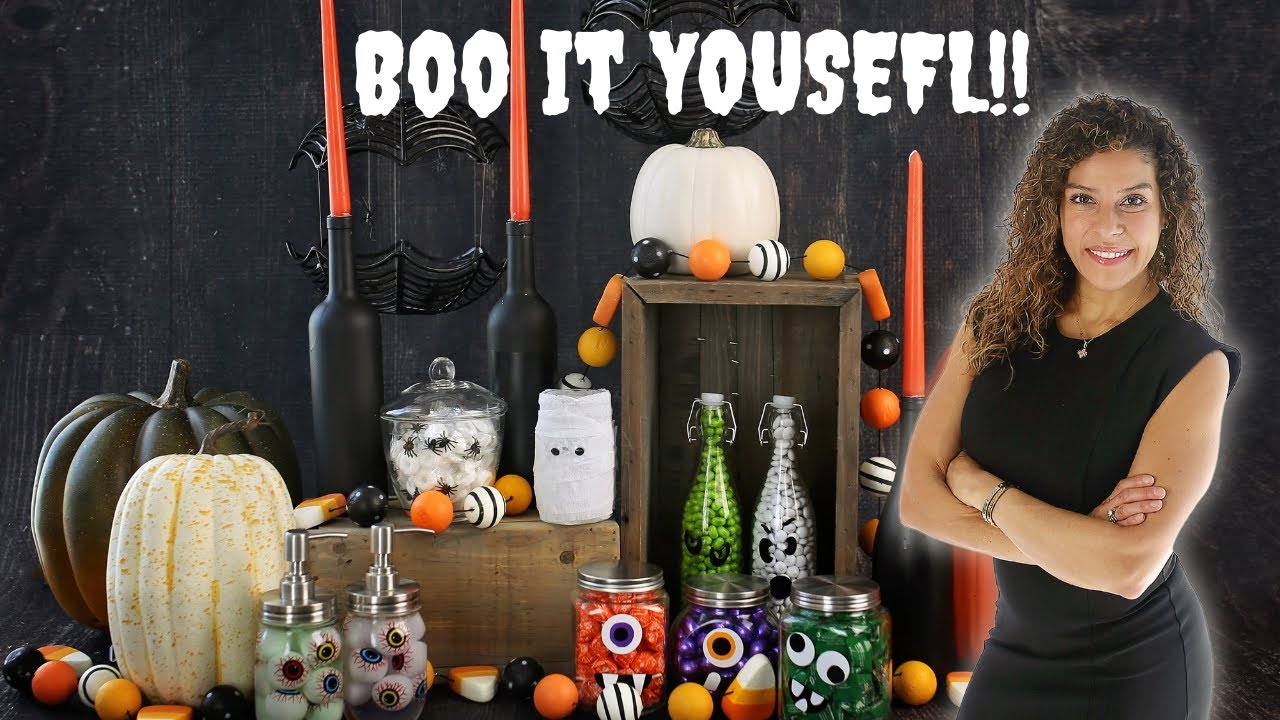 BOO IT YOURSELF- Spooky Home Decor - YouTube