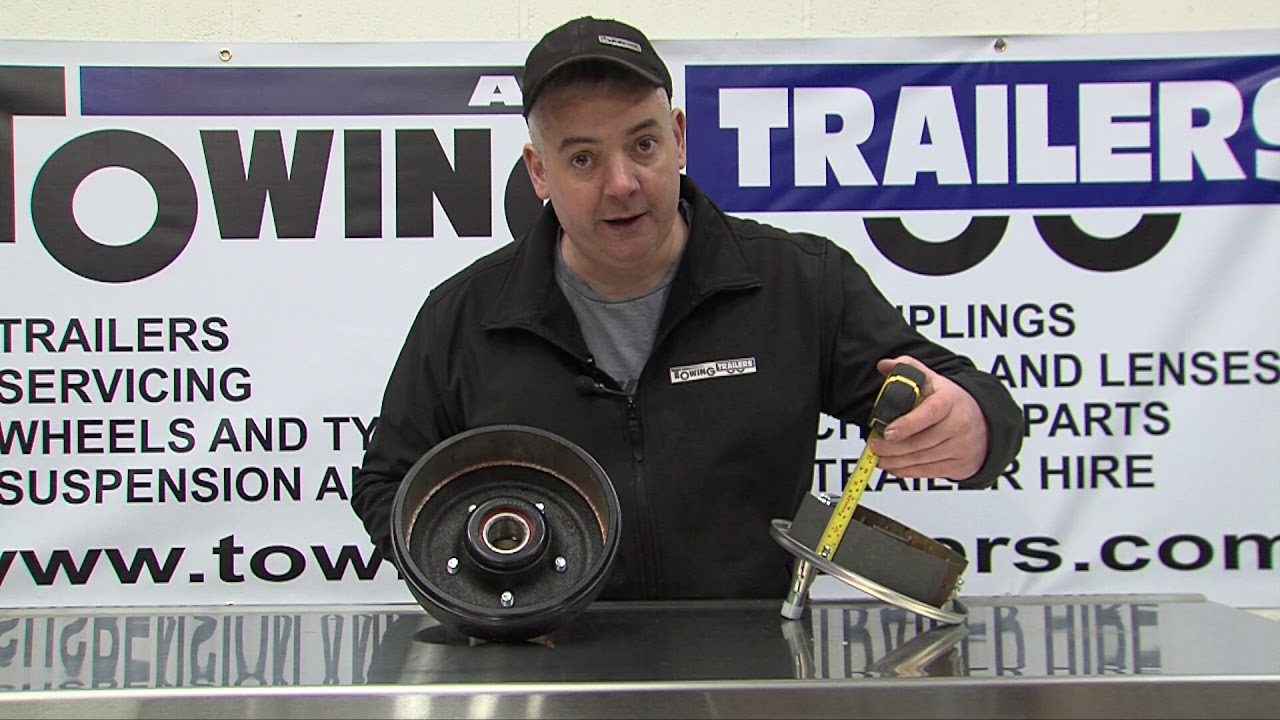 How to measure and identify a trailer brake - YouTube