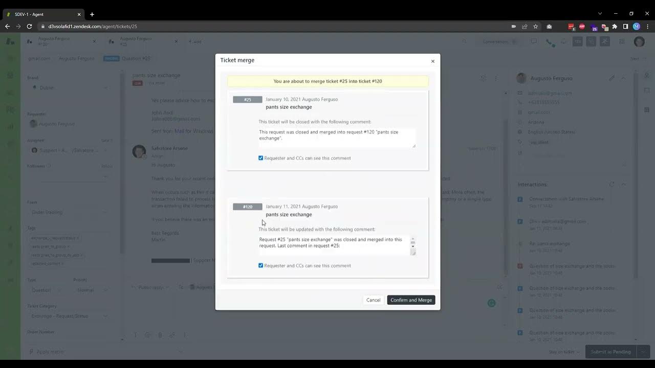 Guidde - How to Merge Tickets on Zendesk - YouTube
