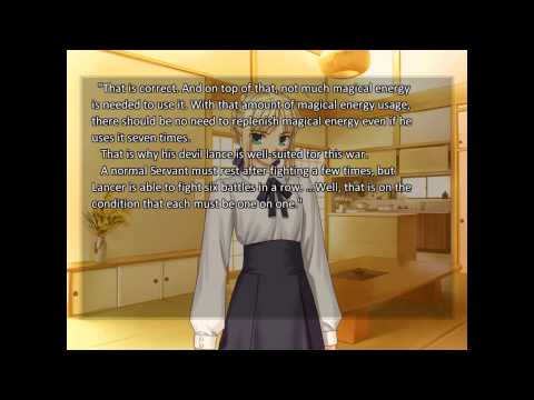 Fate/Stay Night Visual Novel Fate Route Day 5 Part 3 (No Commentary)(English)