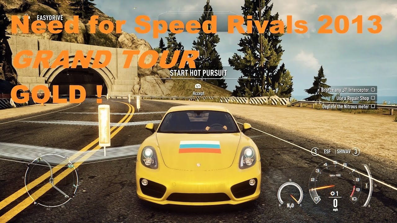 Need for Speed Rivals - Grand Tour GOLD - Porsche Cayman S - YouTube