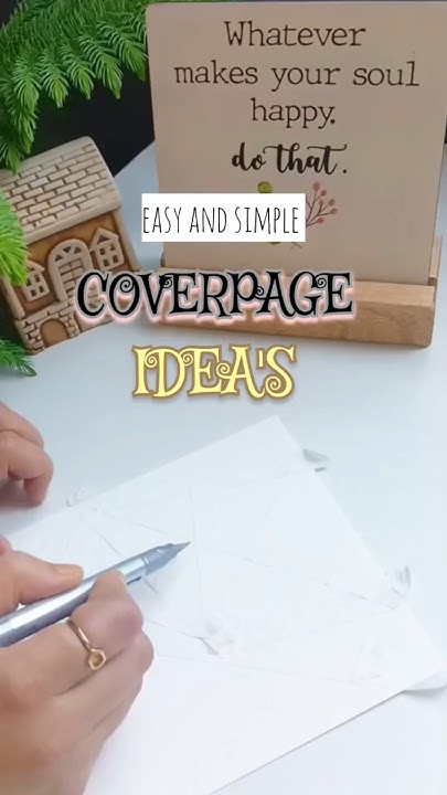 Easy 🔥 ways to decorate your notebook front page 😍🍃 - YouTube