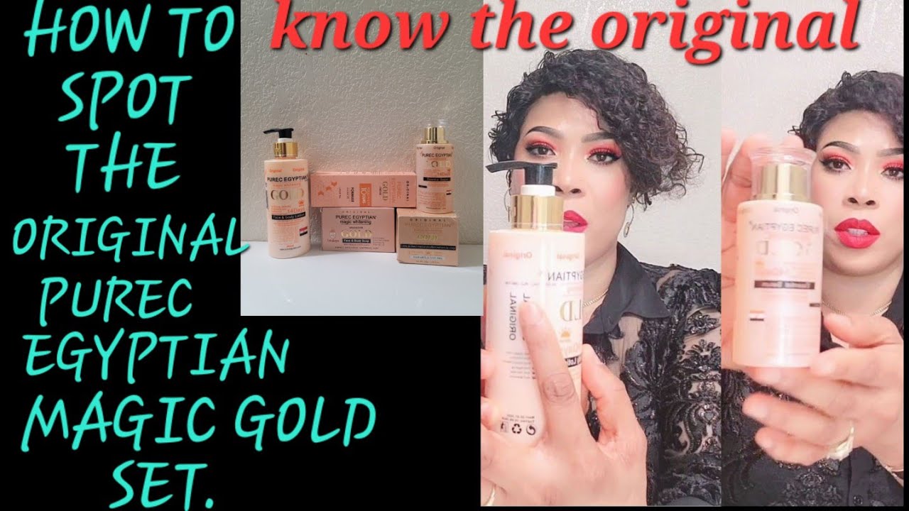 THE ORIGINAL PUREC EGYPTIAN MAGIC GOLD SET/THE NEW PACKAGING/WHITENING ...