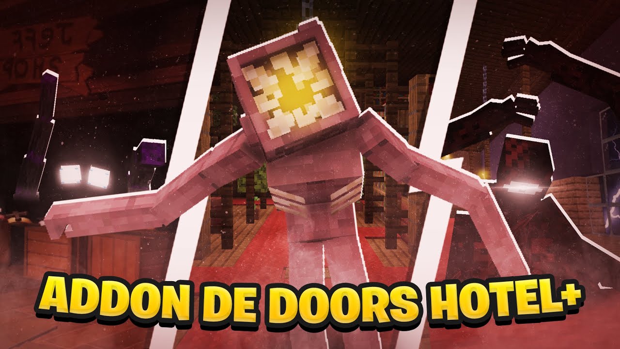 ATUALIZOU!! A MELHOR ADDON DE DOORS HOTEL+ UPDATE PARA MINECRAFT PE ...