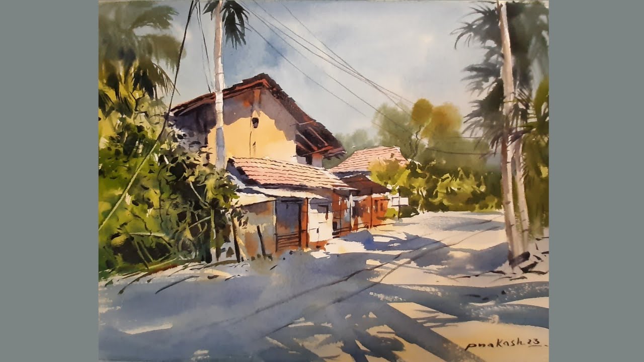 Beautiful Light and Shadow || Watercolour Tutorial For Beginners ...