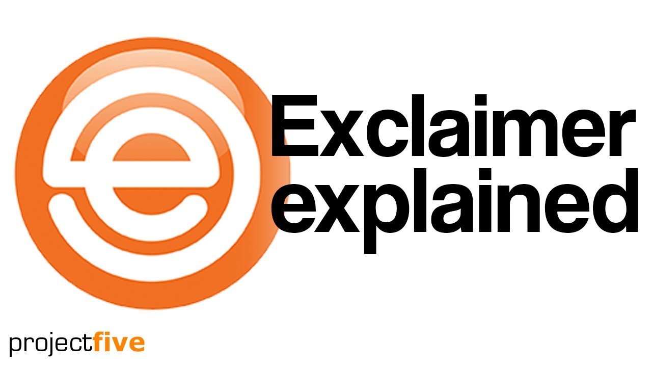 Exclaimer explained - YouTube