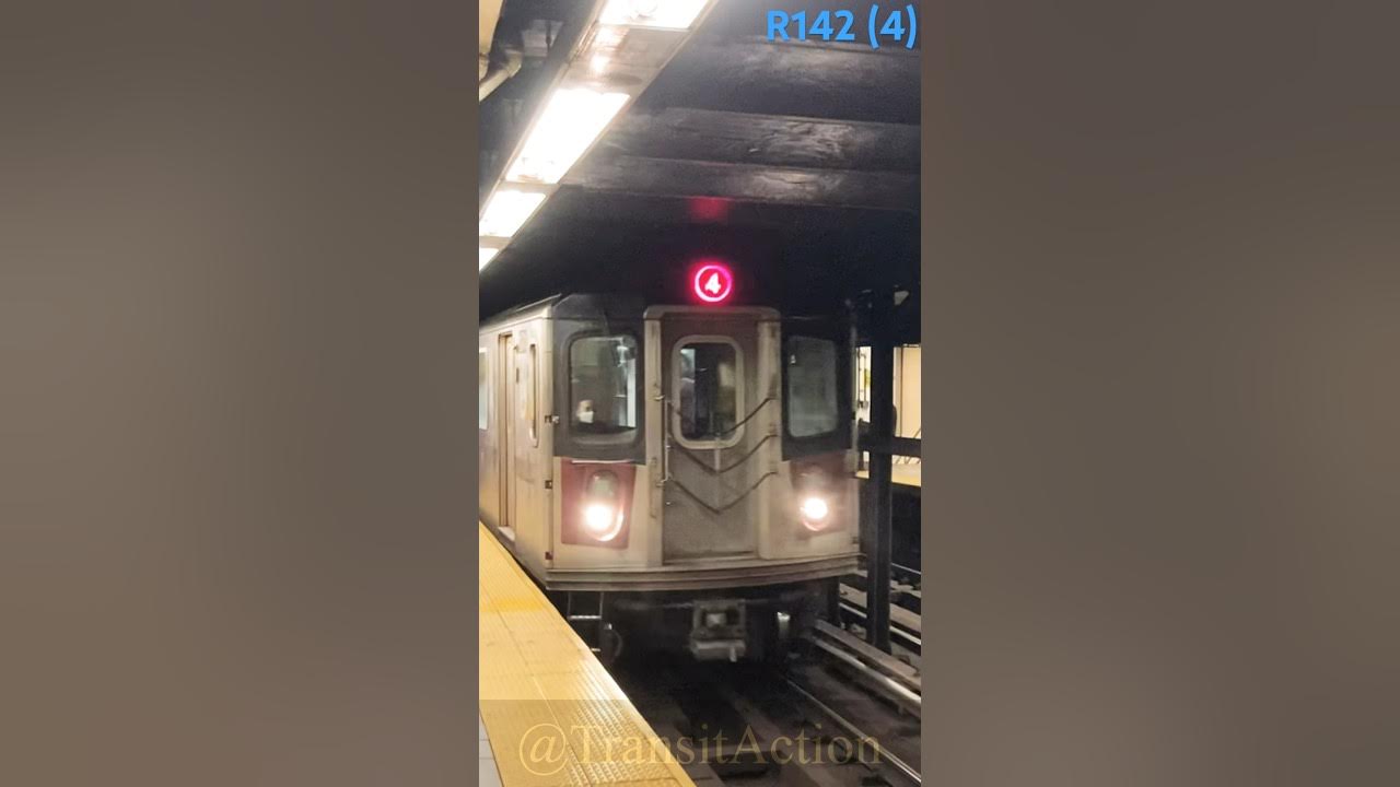 MTA R142 (4) train action at Brooklyn Bridge-City Hall #shorts - YouTube