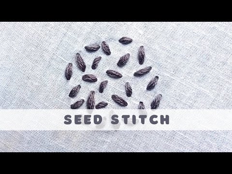 ES: 19 SEED STITCH EMBROIDERY | Hand embroidery for beginners ...