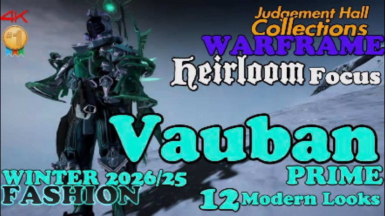 Vauban Heirloom Fashion Warframe Winter 2026/25 Art-Fashion - YouTube
