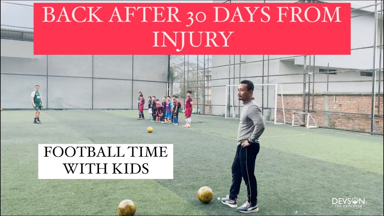 FIRST TIME TOUCHING FOOTBALL AFTER MY HAMSTRING INJURY || AFTER 30 DAYS ...