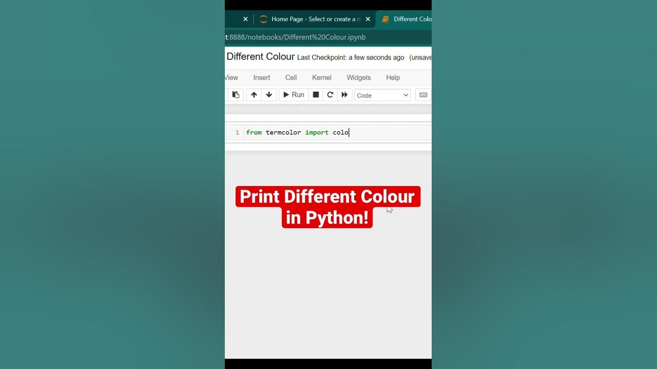 Print With Different Colour In Python shorts python programming print-with-different-colour-in-python-shorts-python-programming