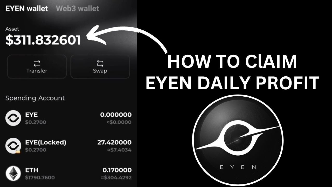 EYEN Wallet - $7 EYE Token Daily | Can I Swap EYEN NFT Token? - YouTube