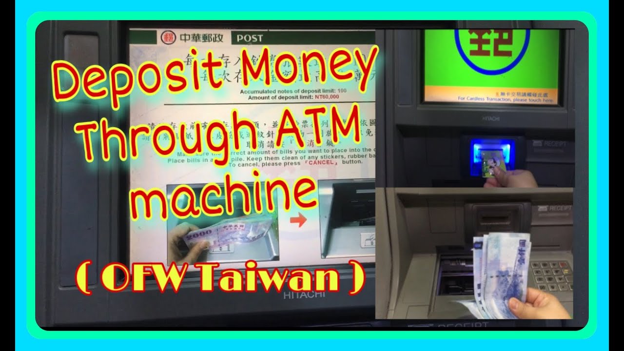 BUHAY TAIWAN || HOW TO DEPOSIT MONEY THROUGH ATM || TAIWAN POSTAL BANK ...