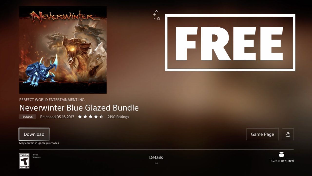 How to get Neverwinter Blue Glazed Bundle for FREE on PS4 | PlayStation | Free Game - YouTube