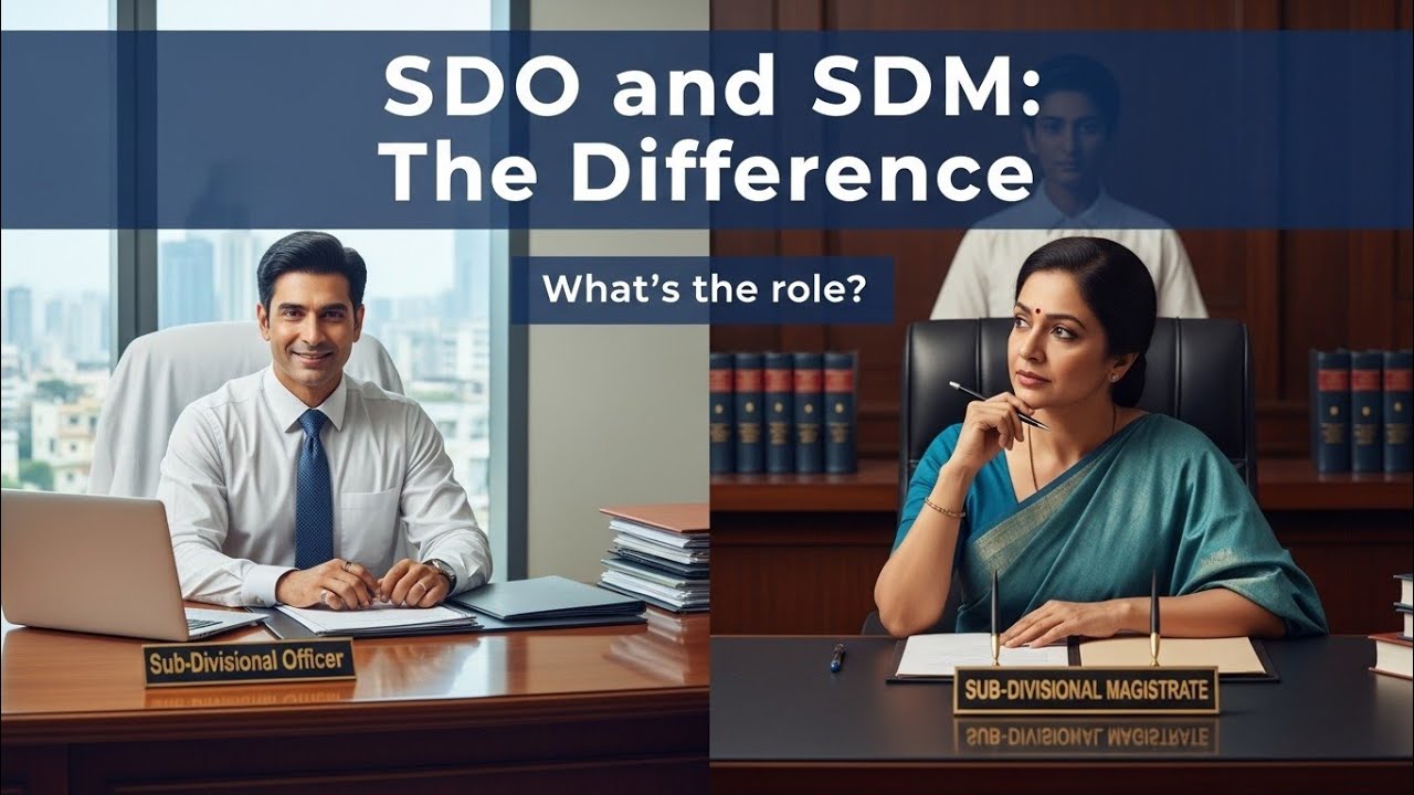 SDO और SDM में क्या अंतर होता है ? Difference between SDM and SDO - YouTube