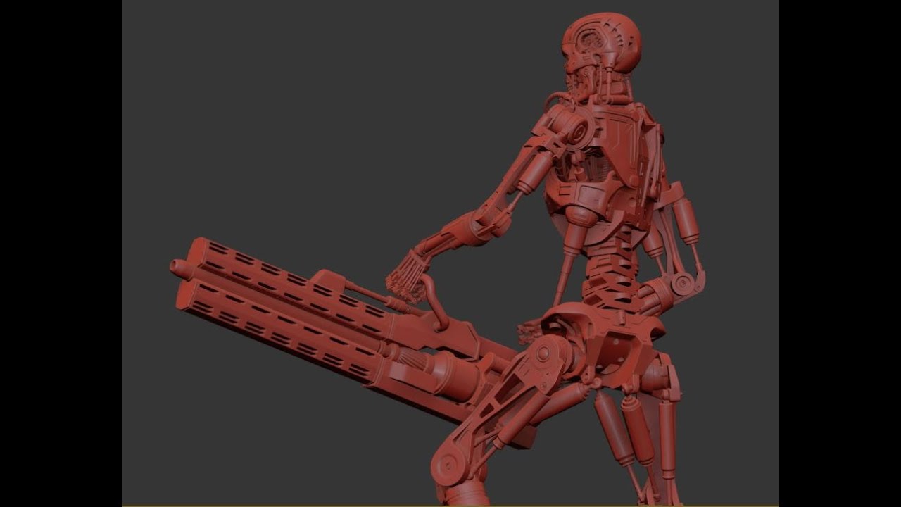 THE TERMINATOR T-800 V2 3D print model - YouTube