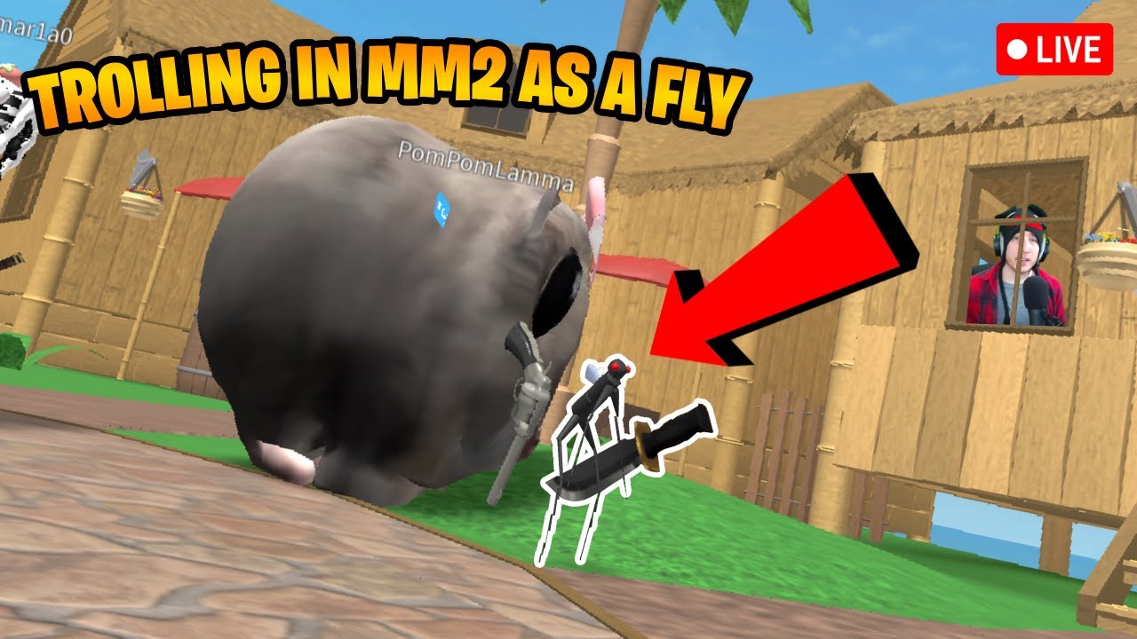 TROLLING KIDS IN MM2 WITH FLY OUTFIT - YouTube