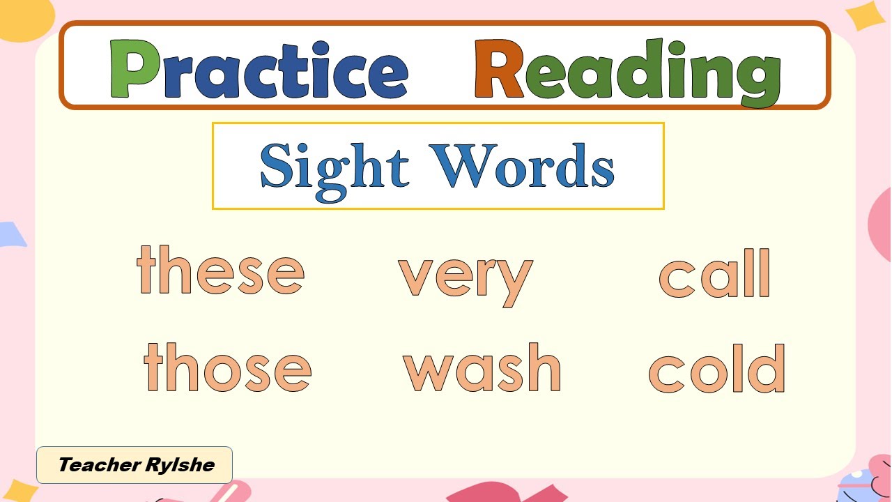 NEW BASIC SIGHT WORDS || GRADE 2 || PRACTICE READING NEW WORDS - YouTube