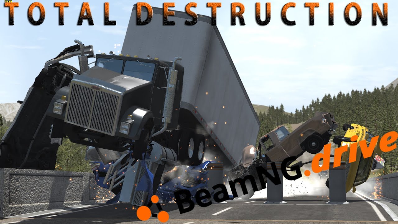 BeamNG Drive - TOTAL DESTRUCTION #14 - YouTube