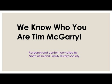 We know who you are, Tim McGarry!!! - YouTube